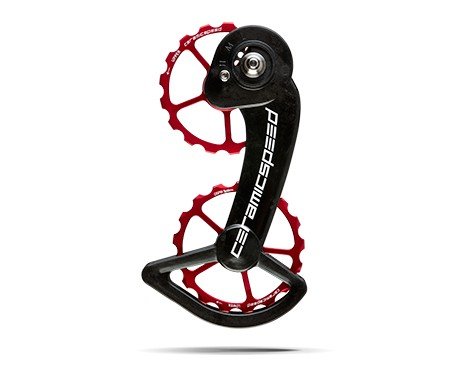 CeramicSpeed OS Pulley Hjul System (Coated) SRAM eTap Alu 17T Red